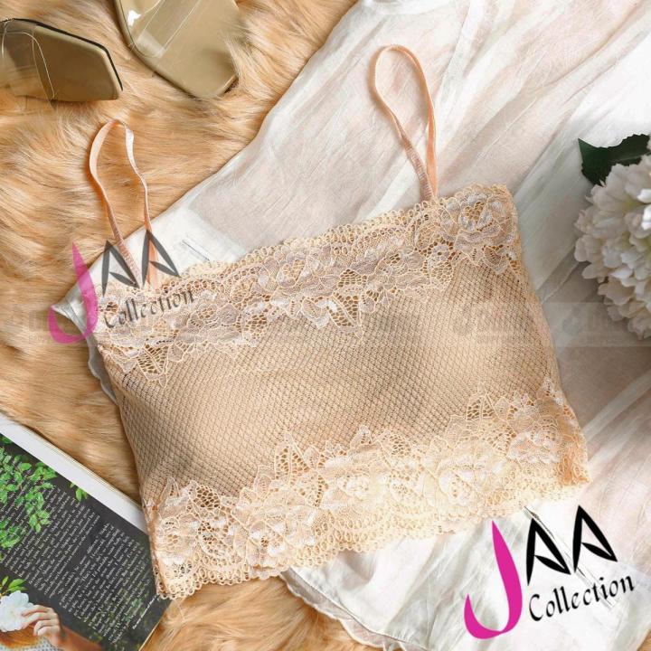 Slim Strap Premium Foam Skin padded Lace Body Shaped Bra pad Removal ...