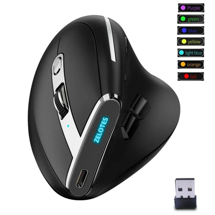 F-36 2.4G Bluetooth-compatible Mice Professional 8 Buttons Ergonomic ...