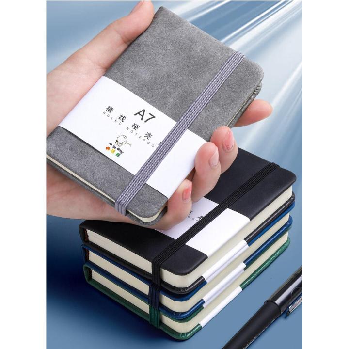 Mini Pocket Notebook Small Hardcover Leather A7 Notebook Time Planner ...