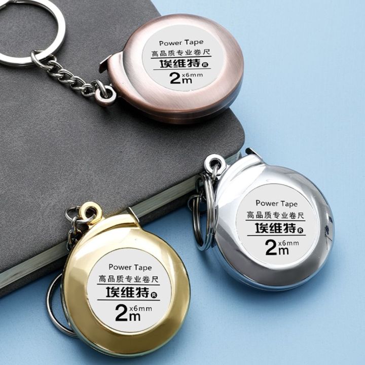 Mini 2m Measure Keychain Tape Measure Keyring Delicate Retractable ...