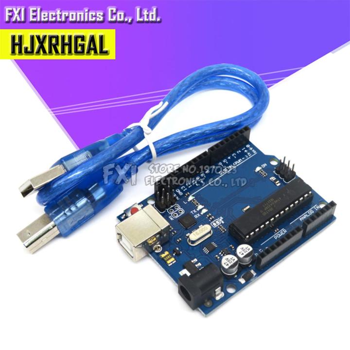 1 Set For Uno R3 Atmega16u2mega328p Chip For Arduino Uno R3 Development Board Usb Cable