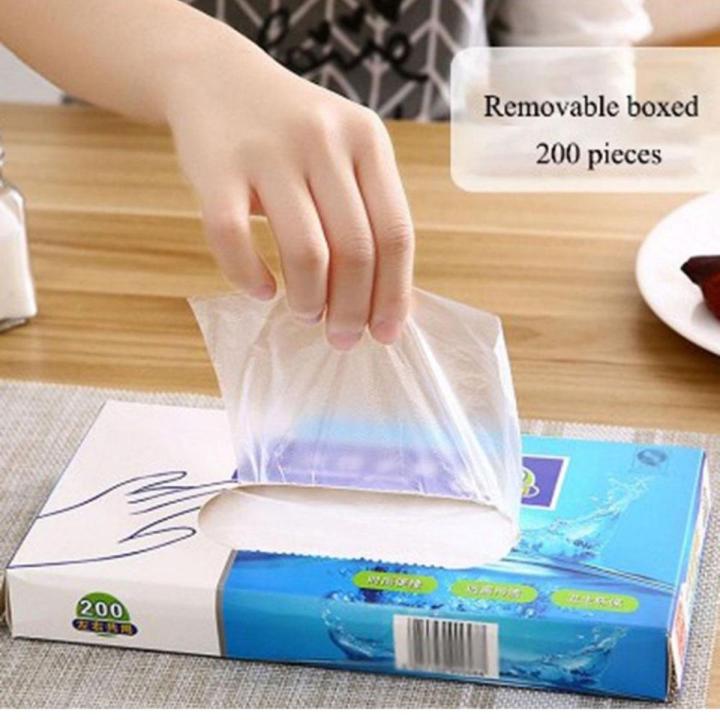 One-Time Poly Gloves 400 Pcs 2 Boxes - Ensure Hygiene With One-Time ...