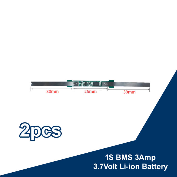 1S BMS Circuit 3A 3.7V Lithium Battery Charging Module (2pcs) | Daraz ...