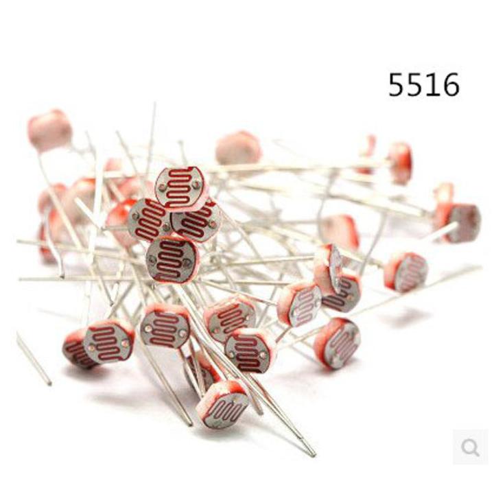 20PCS x 5516 Light Dependent Resistor LDR 5MM Photoresistor wholesale ...
