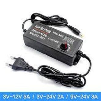 Adjustable DC 24V 3A Power Adapter with LED Voltmeter 775 Motor Power ...