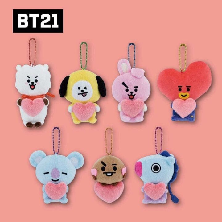 10Cm Anime Figure Btss Rj Tata Chimmy Shooky Cartoon Bt21 Kpop Plush ...