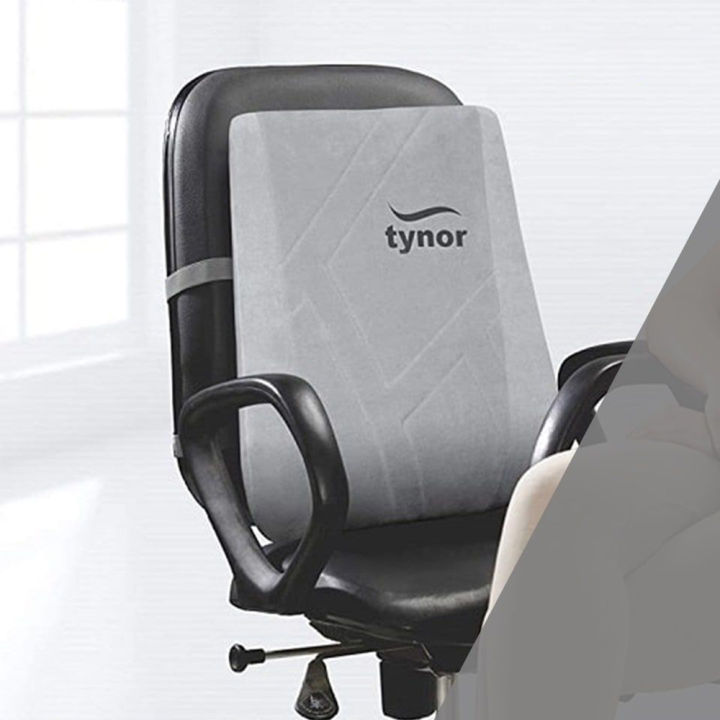 Tynor Back Rest Full, Grey, Universal Size, 1 Unit, Foam, pack of 1 ...