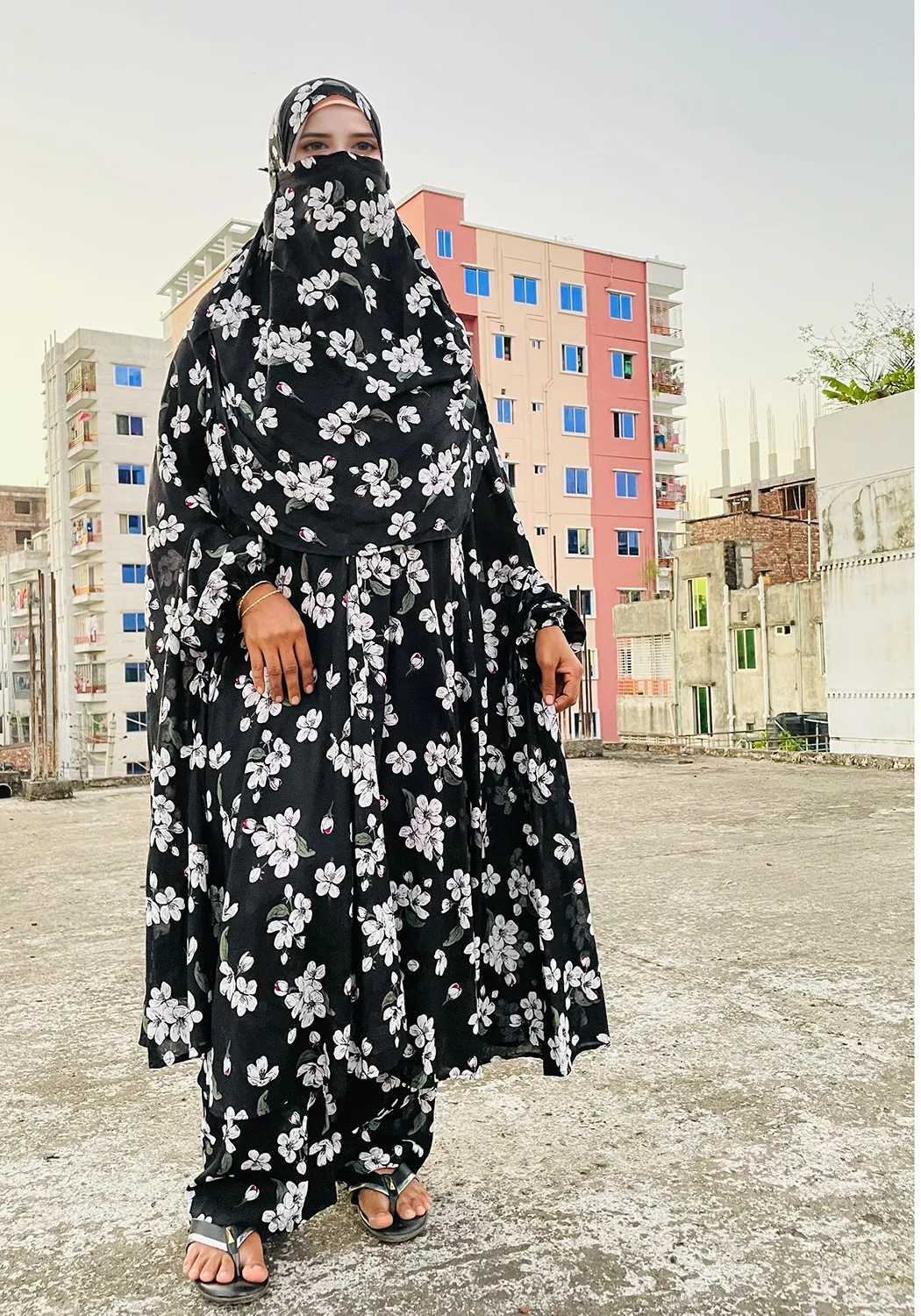 Premium Lilen khimar set with niqab for womens khimar hijab / khimar ...