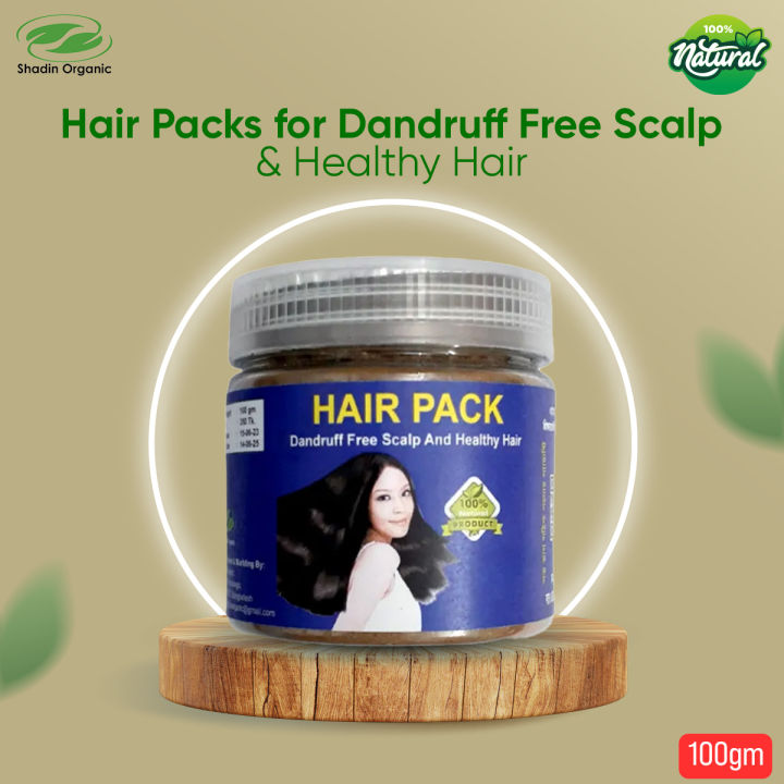 Hair Packs for dandruff free scalp and healthy hair -100gm | Daraz.com.bd