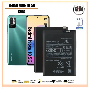 for Xiaomi Redmi Note 10 5G (Battery model: BN5A 5000mAh) Original ...