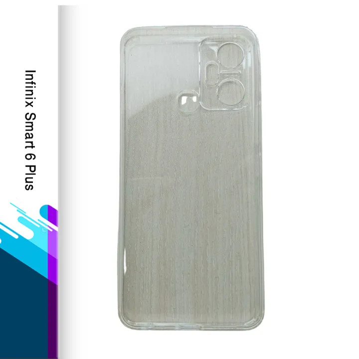 For Infinix Smart 6 Plus - Reinforced Shockproof Cushion Back Clear ...