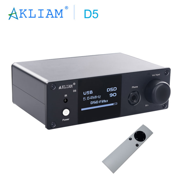 AkLIAM D5 Dual ES9038Q2M DAC Hifi Audio OPA1604 Bluetooth Dac with ...