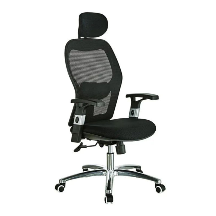 High-Back Headrest Adjustable Arm Executive Manager Chair | Daraz.com.bd
