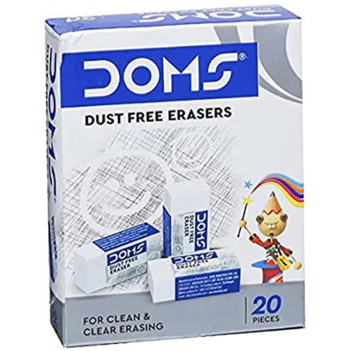 DOMS Non dust eraser 20 Pcs pack | Daraz.com.bd