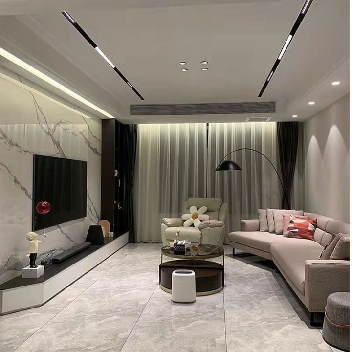 Magnetic Track Light Embedded Living Room Headless Lamp led Surface ...