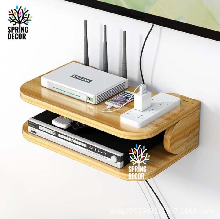 Router Stand Wall Mounted Router Shelf projector mount Router Storage ...