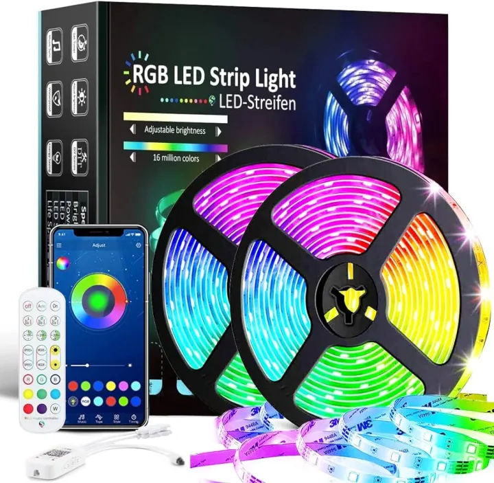 New 16 Feet Rgb Remote Control Led Strip Light - Rgb Light | Daraz.com.bd