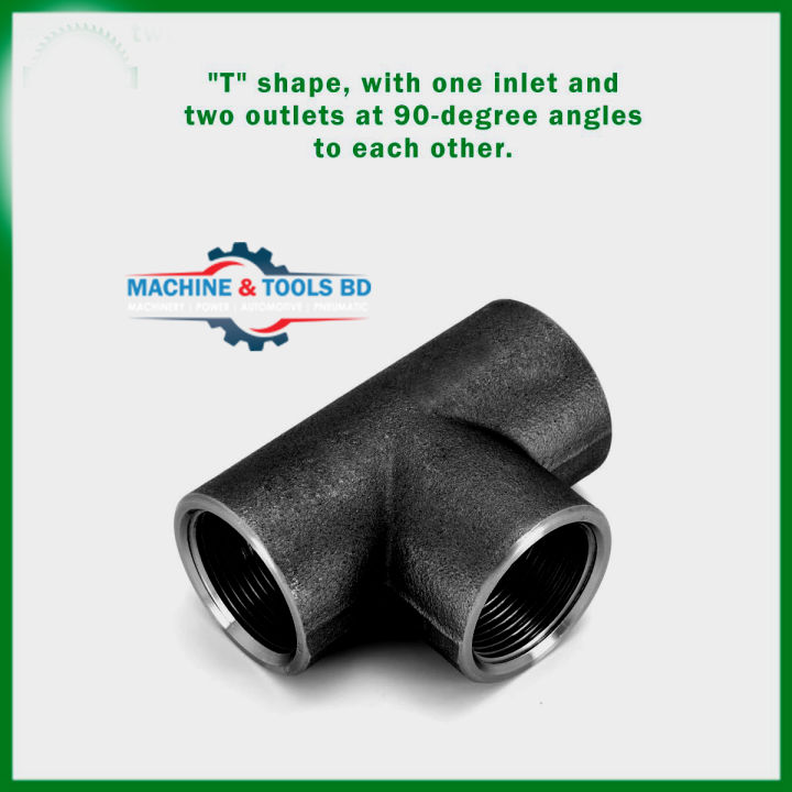 MS Tee Fitting Pipe Threaded BSP Forged (1INCH) | Daraz.com.bd