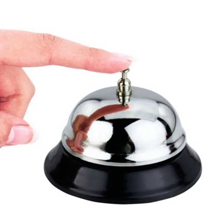 90 Degree Manual Push and Press Stainless Steel Call Bell for Table ...