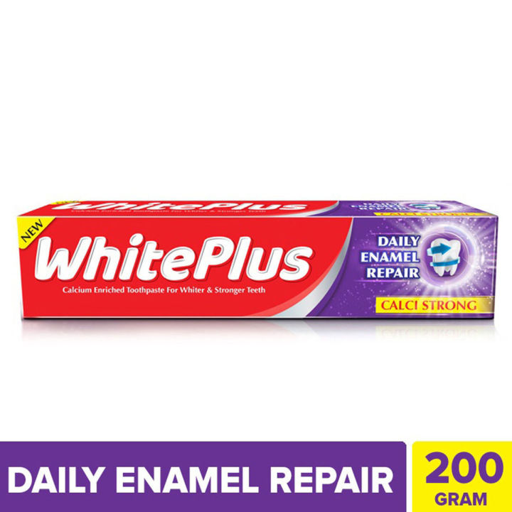 White Plus Daily Enamel Repair Toothpaste - 200 g | Daraz.com.bd