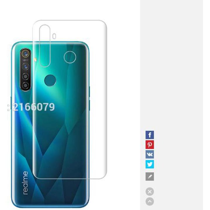 Realme 5 Backpoly sticker 100% Hydrogel made | Daraz.com.bd