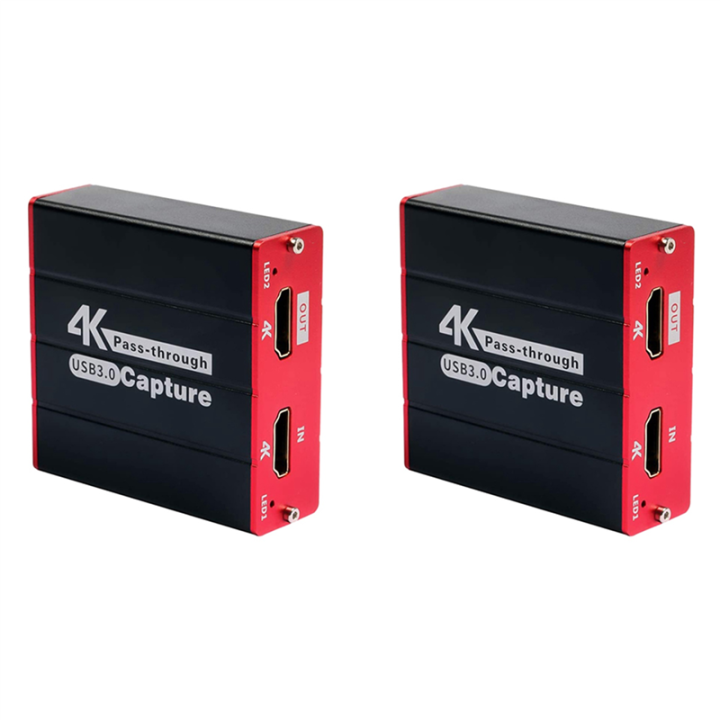 NAMUNY 2X Mirabox USB3.0 4K HDMI Video Capture Card, 1080P 60FPS HD ...