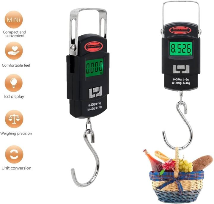 sharp choice Heavy Duty Portable Hook Weighing Machine Digital Type ...