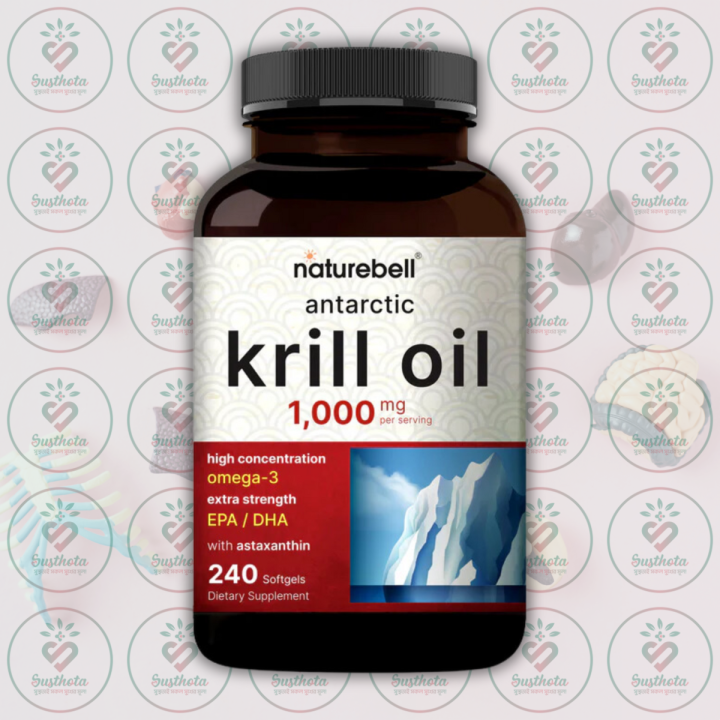 NatureBell Antarctic Krill Oil – 1,000mg – 240 Softgels – with Omega-3s ...