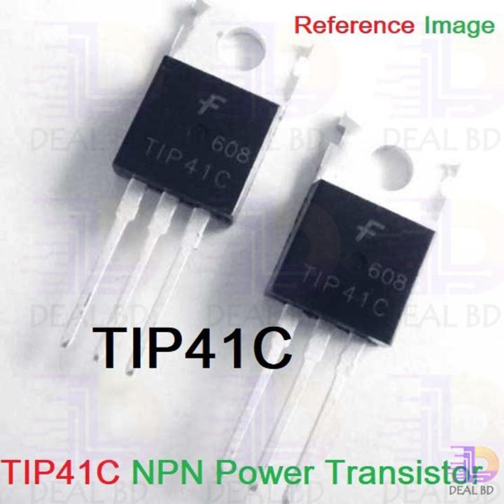 2Pcs China TIP41C TIP41 TIP-41 TIP 41 NPN Transistor 100V 6A 65W 3 Pin ...