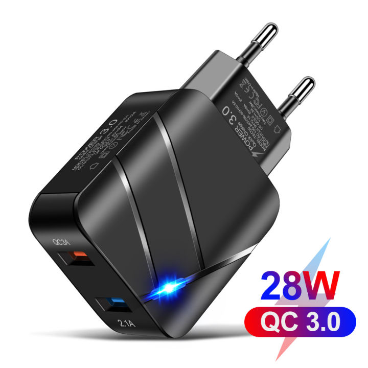 NYT 28W Qc3.0 Double Port Phone Charger Fast Charging Mobile Phone ...