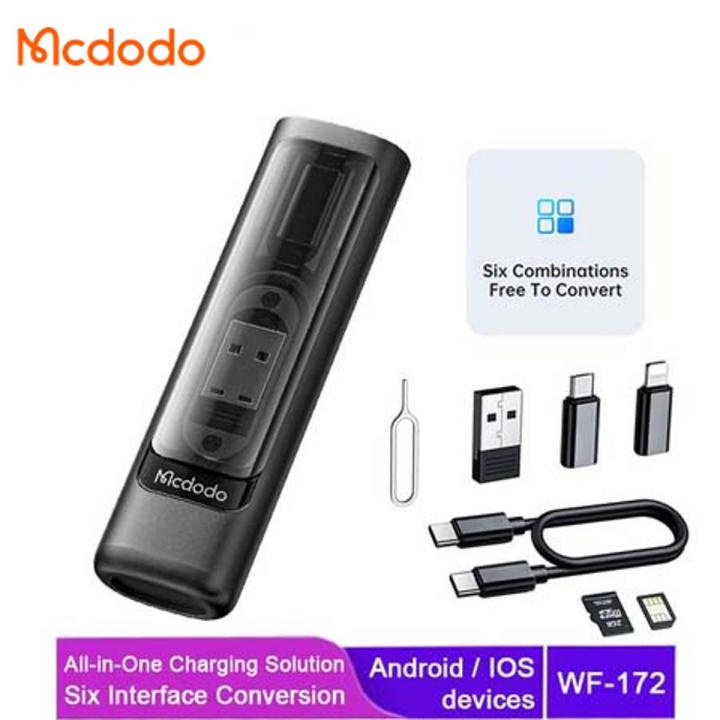 Mcdodo WF-172 60W USB Adapter Charging Conversion suit for Android/Ios 6 in 1 Multifunctional ...