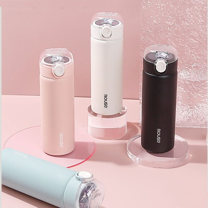 Fashion Stainless Steel Vacuum Flask With Straw Portable Cute Thermos ...