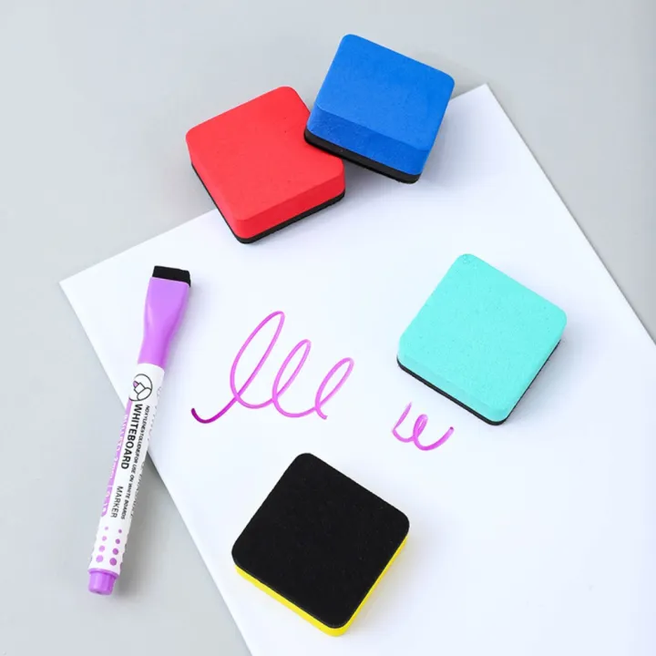 2pcs Office Supplies Magnetic Whiteboard Eraser Square EVA Felt ...