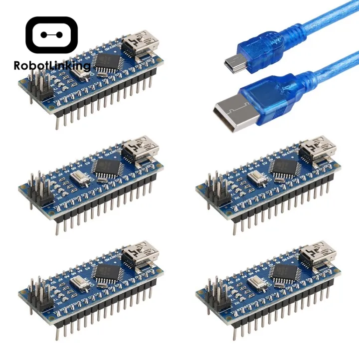 for Arduino Nano V3.0, Nano board ATmega328P 5V 16M Micro-controller ...