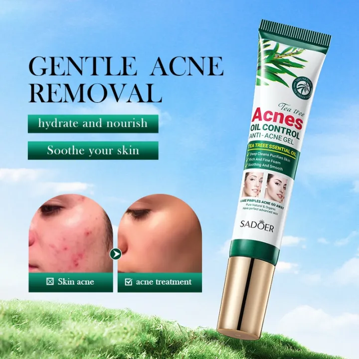 SADOER TEA TREE ACNE OIL CONTROL FACE GEL ANTI-ACNE HYDRATING ...
