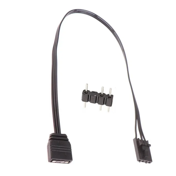 For 4PIN RGB to Standard ARGB 3-Pin 5V Adapter Connector RGB Cable 25cm ...