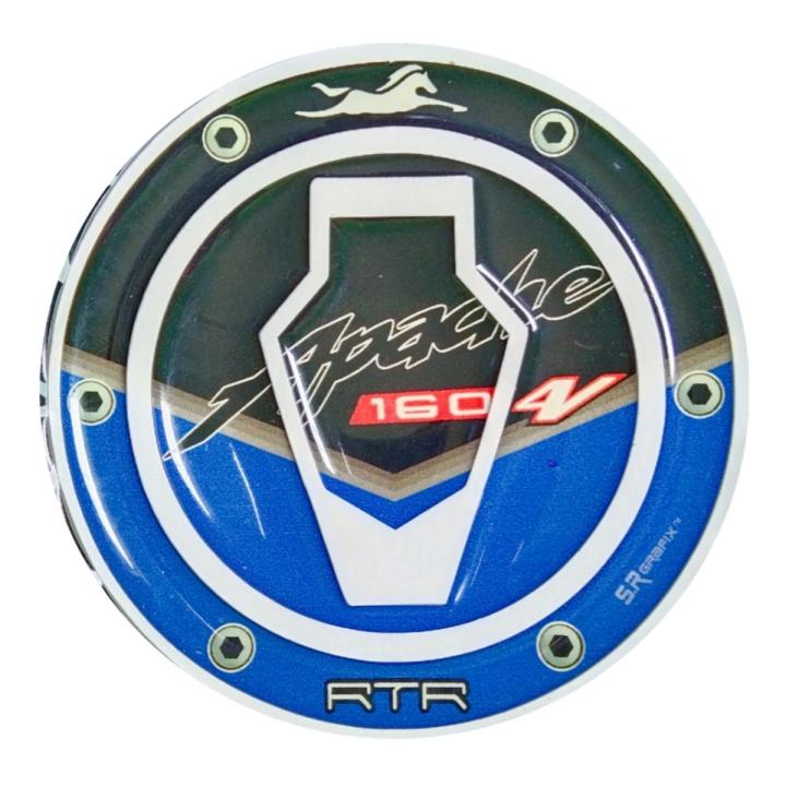 Fuel Tank Lock or mukka Pad Sticker for motorcycle Apache RTR. 4v bike ...