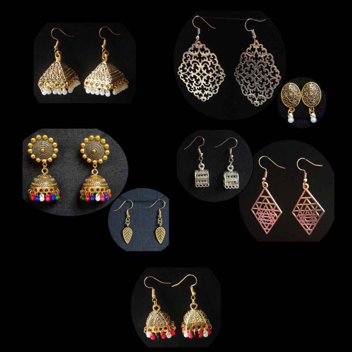 Earpieces / Jhumka [antique metal] - woman | Daraz.com.bd