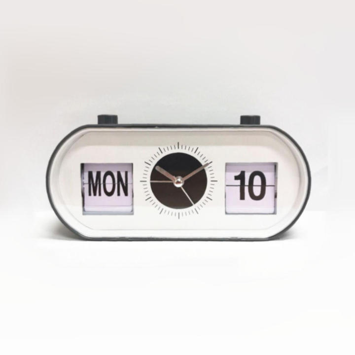 Creative Vintage flip clock Nostalgic Vintage Desktop Mechanical alarm ...