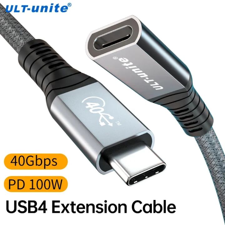 ULT-unite Thunderbolt 4 USB C Extension Cable USB4 Extend 40Gbps Data ...