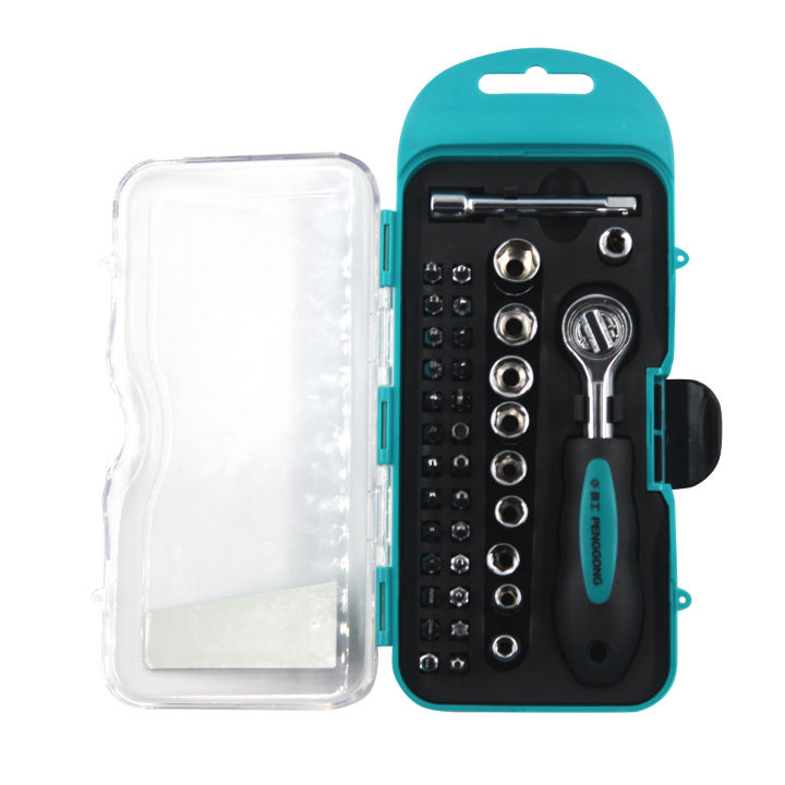 KOGEEK PENGGONG 38PCS Ratchet Wrench Spanner Screwdriver Set Kit Metric ...