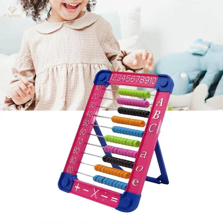 Abacus Frame Counting Frame Educational with Multi Color Beads for ...