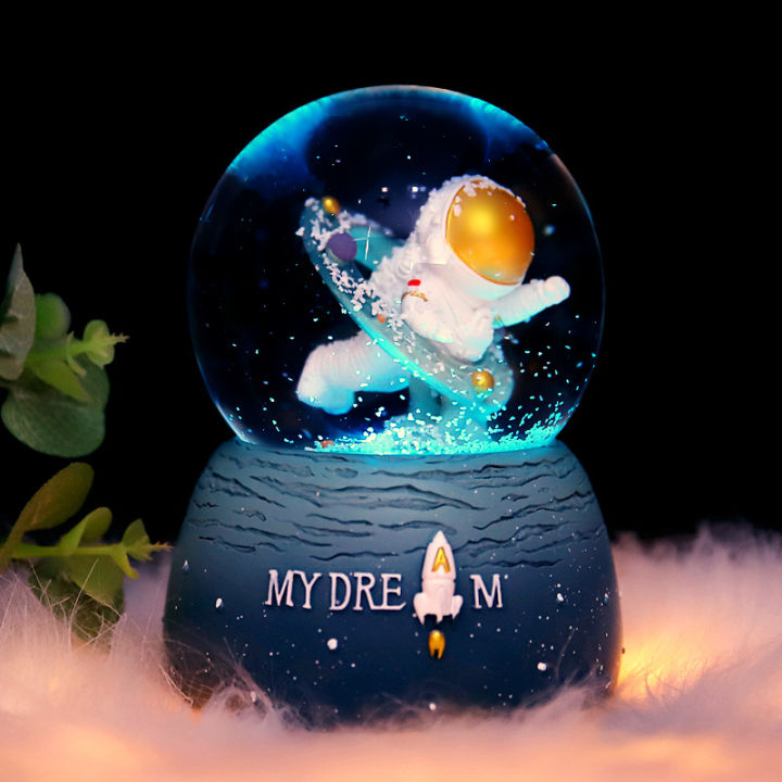 Manufacturers space astronaut crystal ball music box ornament student ...