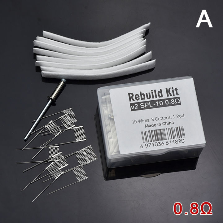 1Set DIY Rebuild Kit V2 Spl-10 0.6/0.8ohm Spl-10 1.0/1.2ohm Mesh Coil ...