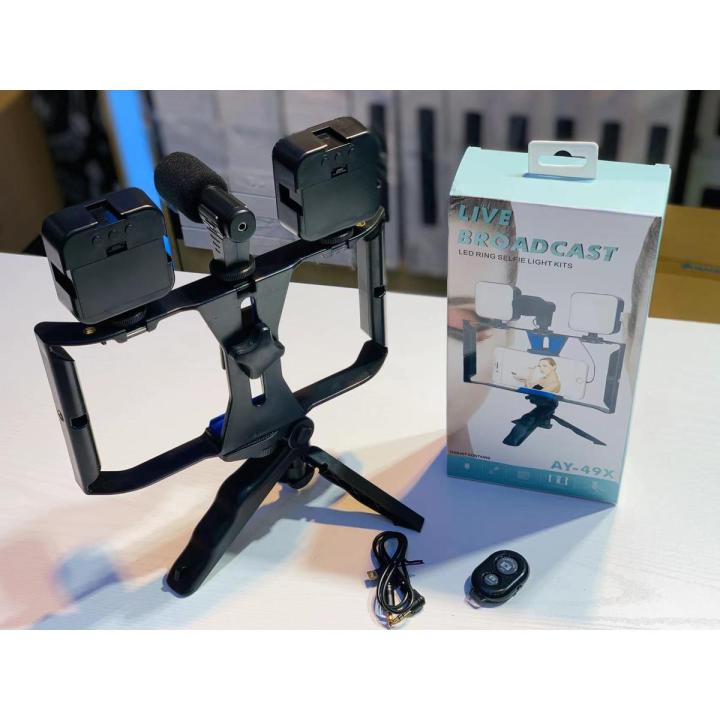 VIDEO -MAKING TRIPOD KIT FOR LIVE BROADCAST AY-49X 3IN 1 WITH ...