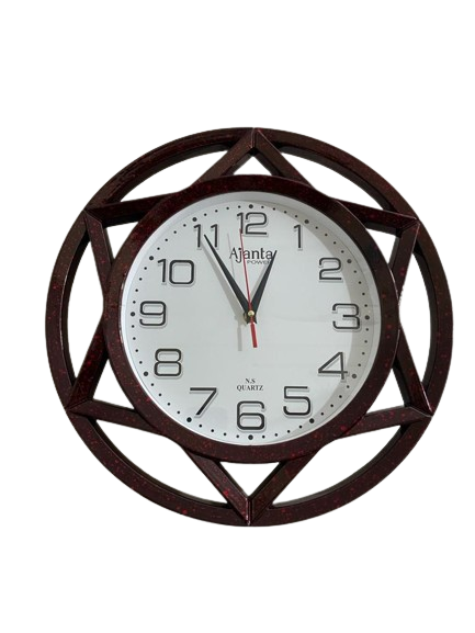 38 CM AjantaTraditional Wall Clock Round Shape Vintage Fiber Made China ...