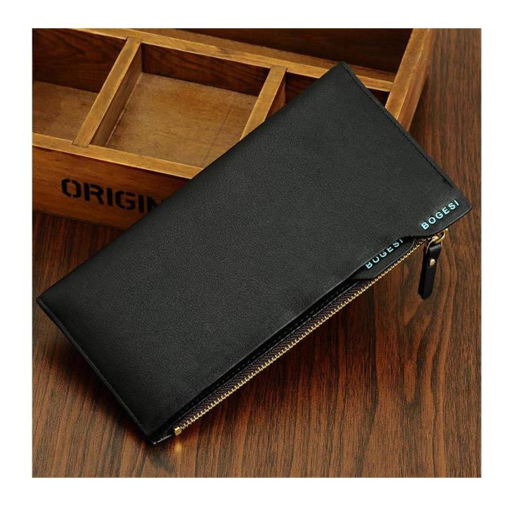 Bogesi Brand Luxury Long Wallet Short Slim Male Purses Money Clip ...
