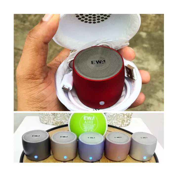 EWA A103 Portable Mini Bluetooth Speaker Super Bass Sound Quality Metal Body Speaker With A ...