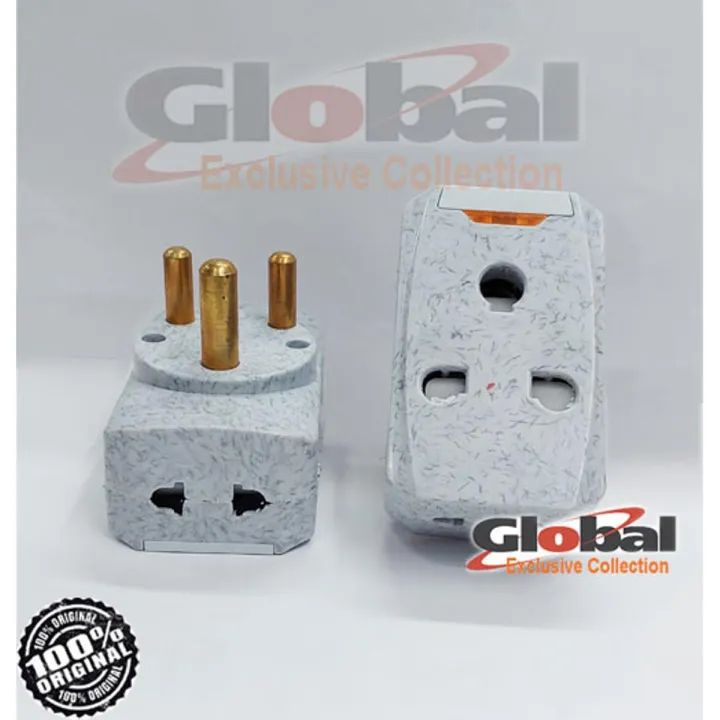 3 pin round plug,15 amp(1pcs) Multi Plug 15A 3-Pin Universal Socket ...