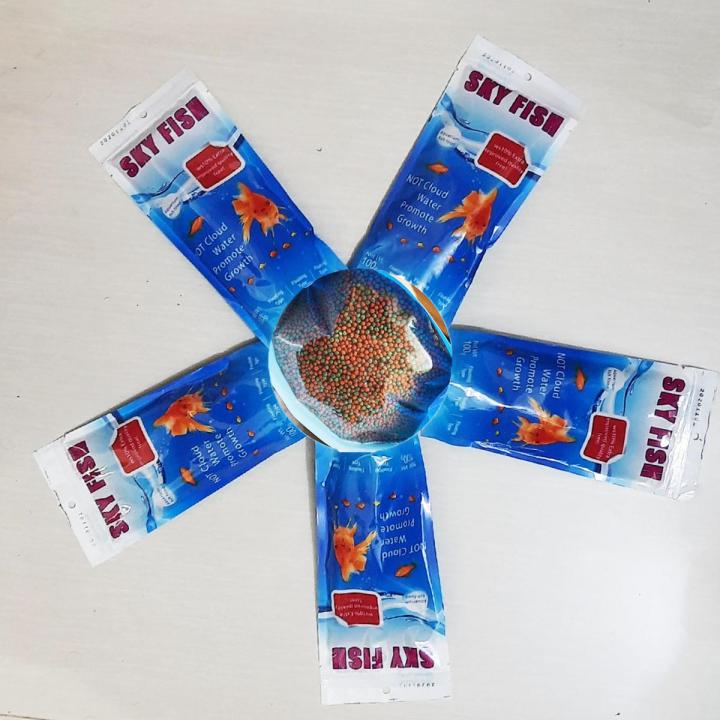 Sky Fish Aquarium Fish Food (100/200gm-Mini Pellet) - Provides The ...